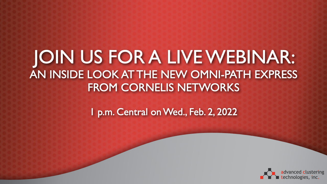 Webinars Advanced Clustering Technologies